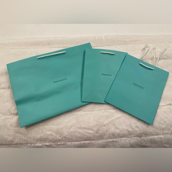 Tiffany & Co. | Bags | Tiffany Co Paper Bags Pkg Of 3 Large 2 Medium ...